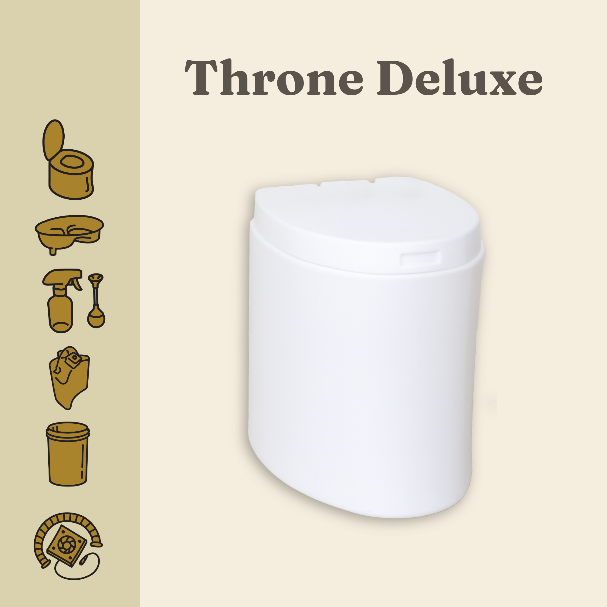Throne Deluxe Composting Toilet - The Throne Composting Toilet